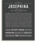 Josephina | Name Art Print – Name Stories