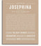 Josephina | Name Art Print – Name Stories