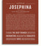 Josephina | Name Art Print – Name Stories