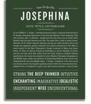 Josephina | Name Art Print – Name Stories