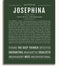 Josephina | Name Art Print – Name Stories