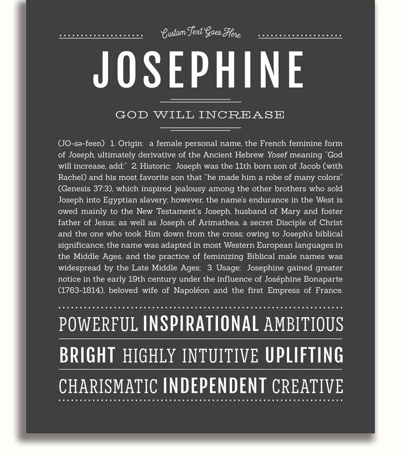 Josephine | Name Art Print – Name Stories