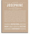 Josephine | Name Art Print – Name Stories
