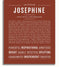 Josephine | Name Art Print – Name Stories