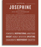 Josephine | Name Art Print – Name Stories