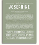 Josephine | Name Art Print – Name Stories