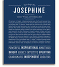 Josephine | Name Art Print – Name Stories