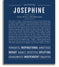 Josephine | Name Art Print – Name Stories