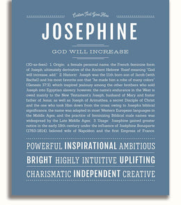 Josephine | Name Art Print – Name Stories