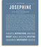 Josephine | Name Art Print – Name Stories
