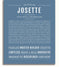 Josette | Name Art Print – Name Stories