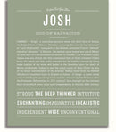 Josh | Name Art Print – Name Stories