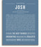 Josh Personalized Name Meaning Art Prints – Name Stories