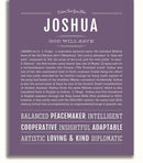 Joshua | Name Art Print – Name Stories