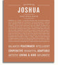 Joshua | Name Art Print – Name Stories