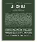 Joshua | Name Art Print – Name Stories