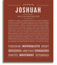 Joshuah Personalized Name Meaning Art Prints – Name Stories