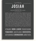 Josiah | Name Art Print – Name Stories