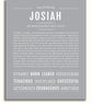 Josiah | Name Art Print – Name Stories