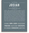 Josiah | Name Art Print – Name Stories