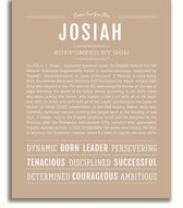 Josiah Personalized Name Meaning Art Prints – Name Stories