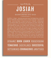 Josiah | Name Art Print – Name Stories