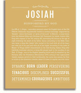Josiah | Name Art Print – Name Stories
