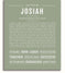 Josiah | Name Art Print – Name Stories