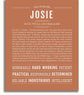 Josie | Name Art Print – Name Stories