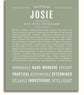 Josie | Name Art Print – Name Stories
