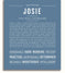 Josie | Name Art Print – Name Stories