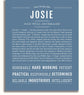 Josie | Name Art Print – Name Stories