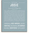 Josie | Name Art Print – Name Stories