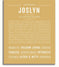 Joslyn | Name Art Print – Name Stories