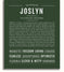 Joslyn | Name Art Print – Name Stories