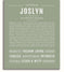 Joslyn | Name Art Print – Name Stories