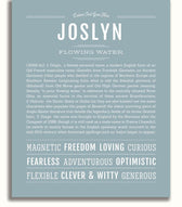 Joslyn | Name Art Print – Name Stories