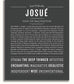 Josue | Name Art Print – Name Stories