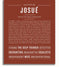 Josue | Name Art Print – Name Stories
