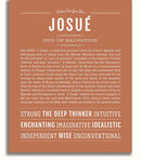 Josue | Name Art Print – Name Stories