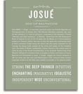 Josue | Name Art Print – Name Stories