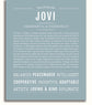 Jovi | Name Art Print – Name Stories