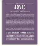 Jovie | Name Art Print – Name Stories
