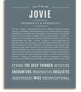 Jovie | Name Art Print – Name Stories