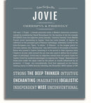 Jovie | Name Art Print – Name Stories