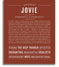 Jovie Personalized Name Meaning Art Prints – Name Stories