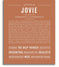 Jovie Personalized Name Meaning Art Prints – Name Stories