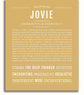Jovie | Name Art Print – Name Stories