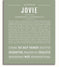 Jovie Personalized Name Meaning Art Prints – Name Stories
