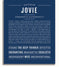 Jovie | Name Art Print – Name Stories